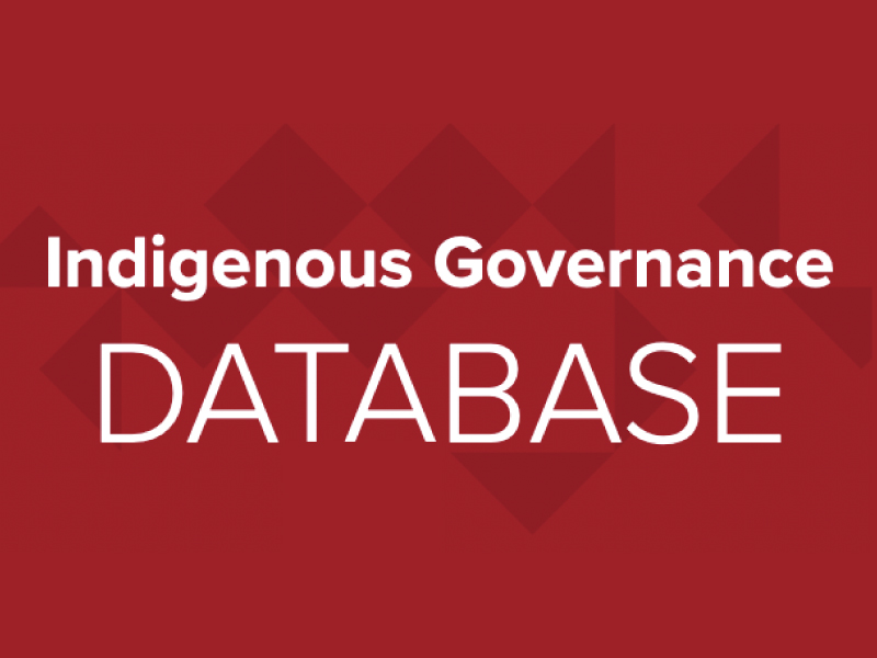 A New Look – and Lease on Life – for the Indigenous Governance Database ...